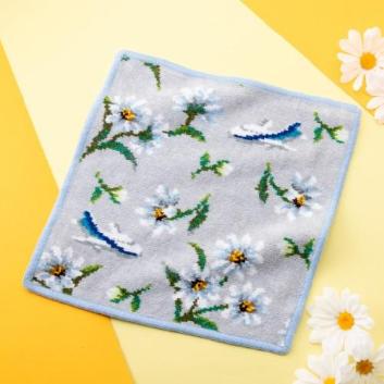 ＜ANAオリジナル＞FEILER for ANA マーガレット ハンカチ ペールブルー | ANAショッピング A-style